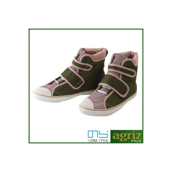 のらスタイル アグリスニーカー グリーン 23.0cm