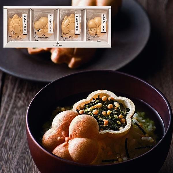 ●鯛茶漬け5g×1、梅茶漬け5g×1、鮭茶漬け6g×1、たらこ茶漬け5g×1●箱10×28×4.5cm（日本製）●賞味期限/6ヶ月（製造日より）お客様へのお願いと注意事項※のし対応商品はのしにお名前をお入れします。名入れ対応商品をご注文のお...