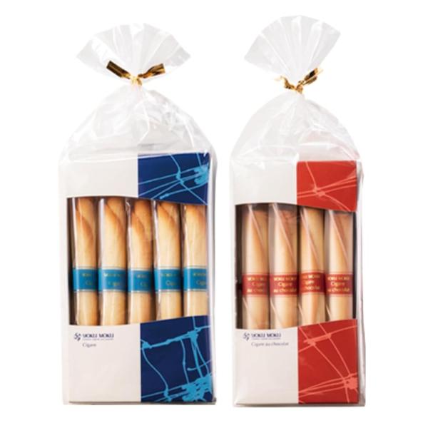 「商品情報」商品の説明人気のシガールとシガール オゥ ショコラの食べ比べセットです。 それぞれ10本入りと8本入りの簡易包装商品の詰め合わせです。原材料・成分シガール：バター、砂糖、液卵白、小麦粉、アーモンドパウダー／香料、（一部に卵・小麦...