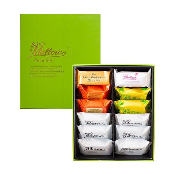 「商品情報」商品の説明焼きマシュマロサンドをはじめとするベイクドマロウの人気商品を詰め合わせたアソートセットです。 焼マシュマロサンド：6個 ピスタチオチョコブラウニー：2個 キャラメルマカダミアチョコブラウニー：2個 バターマシュマロミル...