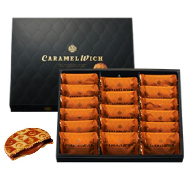 「商品情報」商品の説明チョコレートの中からキャラメルソースが溢れ出す贅沢な一口 さくりとしたキャラメルクッキーで挟んだことで さっくり、とろりとした２つの食感を楽しめます。 ゆるやかなキャラメルソースが チョコレートの中からとろけてくる 東...