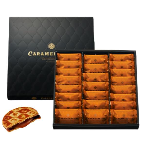 「商品情報」商品の説明チョコレートの中からキャラメルソースが溢れ出す贅沢な一口 さくりとしたキャラメルクッキーで挟んだことで さっくり、とろりとした２つの食感を楽しめます。 ゆるやかなキャラメルソースが チョコレートの中からとろけてくる 東...