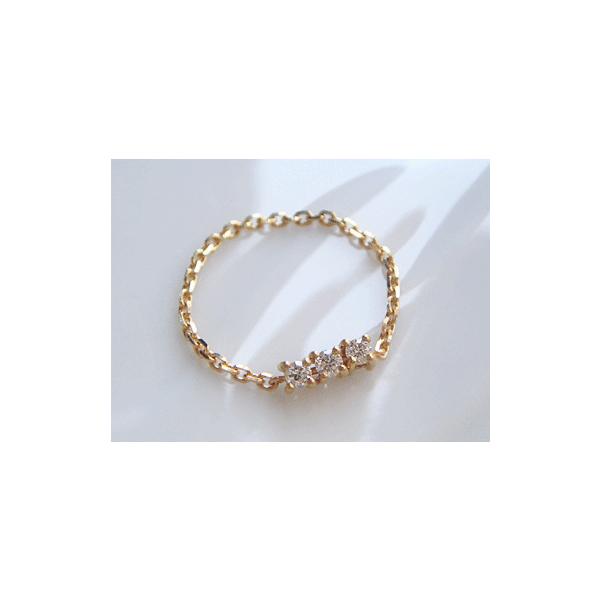 K18 ゴールド ダイヤモンド H / SI クラス  0.12ct チェーンリング 「Codino Media - コディーノ メディア - 」18K 18金 YG WG PG イエローゴールド ホワイトゴールド ピンクゴールド プレゼン...