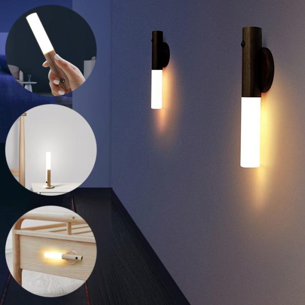 木とプレキシガラスで作られた、シンプルなセンサーライトです。壁に掛けてセンサーモードで夜間のあかりとして、ホルダーから外せば手持ちのライトとしても使えます。ホルダーは両面テープでどこでも簡単に設置できます。ベッドサイドや廊下、階段、クローゼ...