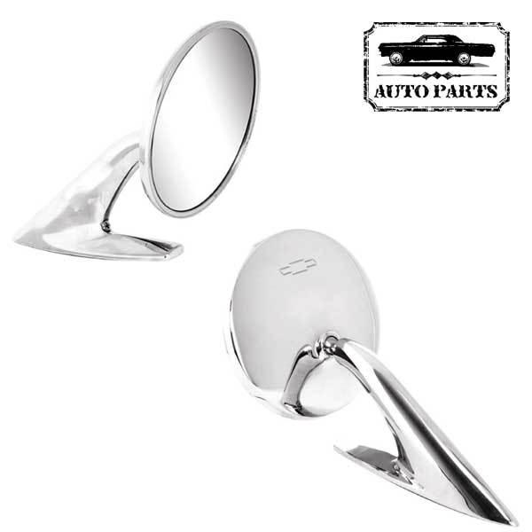 1967年 インパラ サイドミラー 左用 シボレー Impala カプリス ボウタイ ロゴミラー ドアミラー サイドビューミラー CHEVROLET MIRROR Lowrider ローライダー※取付金具・ガスケット付き※左用１個の価格です...