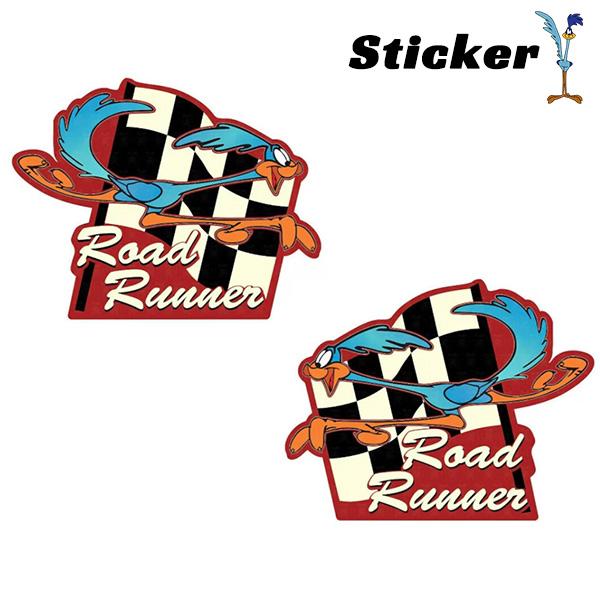 ロードランナーのビニールステッカーです。車やバイク、携帯やパソコンなどお好きなところにどうぞ♪大きめのサイズなのでキズを隠すのにもピッタリ！右向き/左向きの2種類ございます。お好みに合わせてご購入ください。■ステッカーサイズ縦：約8.2cm...