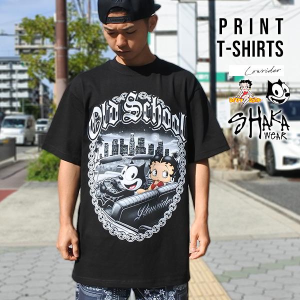 かっこいいおしゃれなSHAKA製ビッグTシャツが新入荷！しっかりとした重めで厚めの生地・素材感のＴシャツで大きめプリントがとにかくカッコいいので目立ちますよ！！どちらかというとメンズ用の大きめなので実寸サイズを必ずご確認の上ご購入ください。...