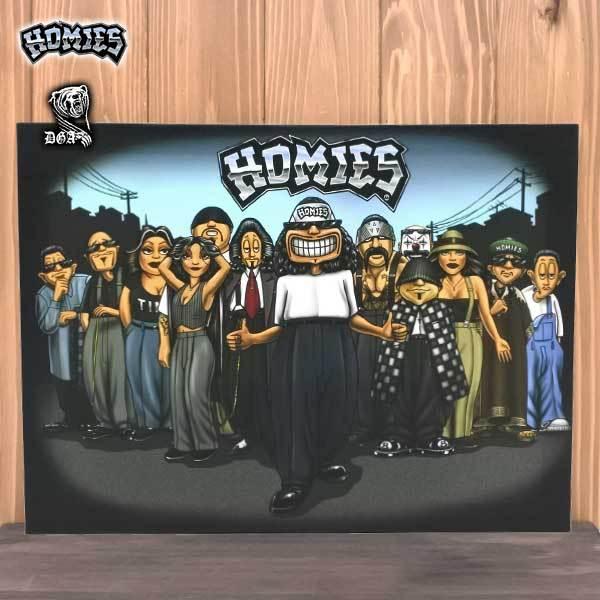 チカーノ・ウエストコーストファッションブランド【DGA】のカッコイイアートパネルです！本格的なファブリック素材のキャンバスなので、紙とはまた違った雰囲気を楽しめます！かっこいいキャンバスアートはお部屋の雰囲気を格段に上げてくれますよ！■サイ...