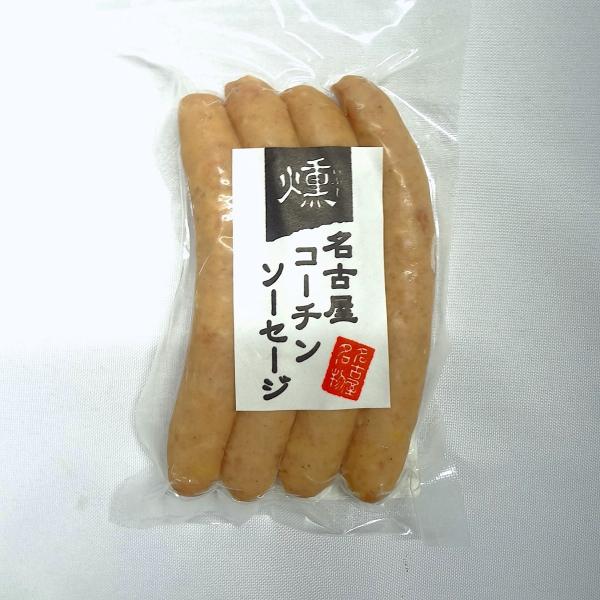 名古屋コーチン 特製ソーセージ(約30ｇ4本入)x5パック比内地鶏、薩摩地鶏と並び、日本三大地鶏に数えられる名古屋コーチンのお肉を使った珍しいウインナーソーセージです。締まった肉質と深いコク。4本ずつのパックで少量ずつお召し上がりいただけま...