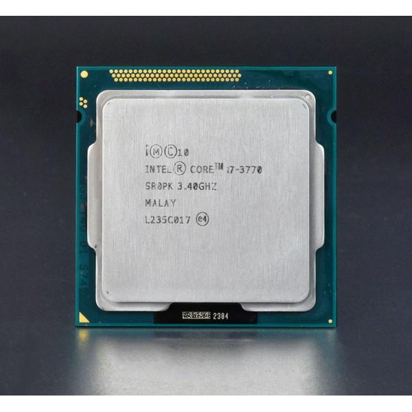 Intel Core i7-3770  CPU 3.40GHz/LGA1155 中古品 CPU名：Core i7-3770 クロック数：3.40GHz ソケット：LGA1155  中古品になりますので多少の使用感やキズ等があります。