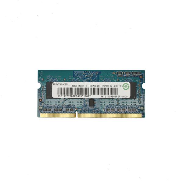 メモリ RAMAXEL DDR3-1600 4GB　PC3-12800S 中古品 6-3中古品なので、使用感や小傷があります。　