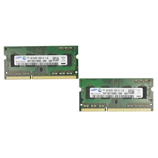 Mac対応 メモリ Samsung DDR3 2GB×2枚　PC3-10600S M471B5773DH0-CH9 中古品 7-4MacBook Pro 17 2011年から取り外したものになります。 中古品なので、使用感や小傷があります。...