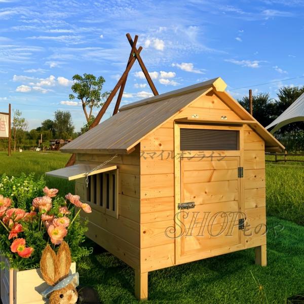 【商品名】犬小屋 屋外 犬 猫 ケージ 屋外 キャビンスタイル ペットシェルター ペットハウス ドアと二重窓付き 小型 中型犬 猫 ウサギ用【価格】49350円【商品説明】? 【通気性があり蒸れない】ドアと二重窓が付いている犬小屋は、丈夫で...