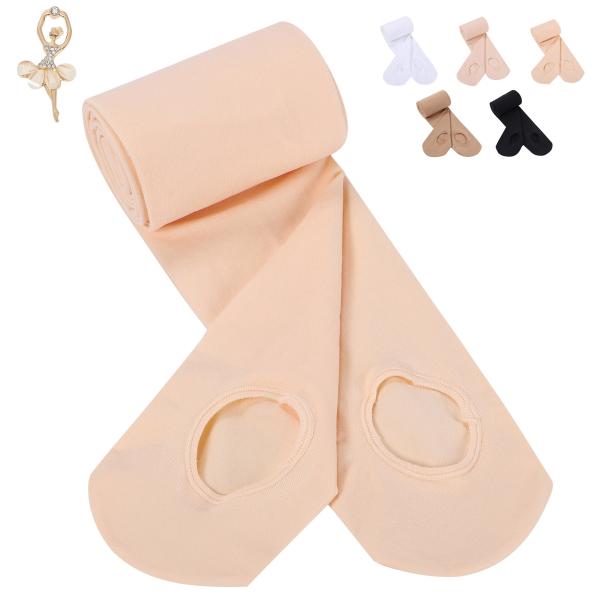 【サイズ】子供〜大人まで ※画像のサイズ表をご確認ください【カラー】フレッシュピンク・白・ブラウン・ライトピンク・黒【素材】ナイロン【特徴】コンバーチブルタイツ（穴あきタイツ）。足裏に穴が開いているため、全部脱がなくても足指周辺のケアやスト...