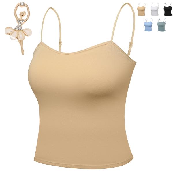 【サイズ】子供〜大人 S-2XL【カラー】黒、白、ベージュ、グリーン、ブルー、ブラウン【素材】綿+スパンデックス【特徴】インナーとしてのほかに、1枚でサラッと着れるカップ付きキャミソールです。肩ひもは、体格に合わせて調節可能です。【その他】...