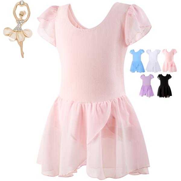 【サイズ】キッズ・子供・ジュニア・大人 105-170cm【カラー】ブルー 、バイオレット、ピンク、黒・白【素材】綿 + スパンデックス【特徴】ラウンドネックのふんわりシフォンカートがとってもキュートなバレエレオタード。柔らかく程よい弾力の...