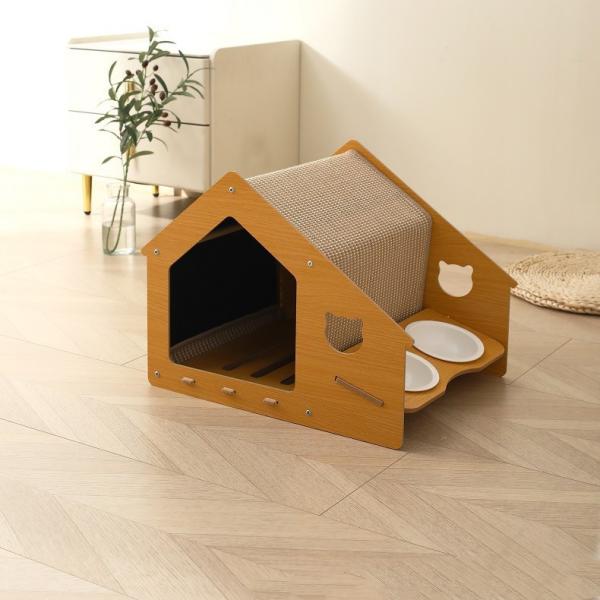 夏は冷房、冬は防寒対策に！オールシーズン使用可能なペットハウスどんなお部屋に馴染むシンプルなデザインのペットハウス。安全な素材お部屋に馴染むシンプルなデザインに合板製のため、バリが無く表面も滑らか。埃や毛などが付着しにくい作りになっています...