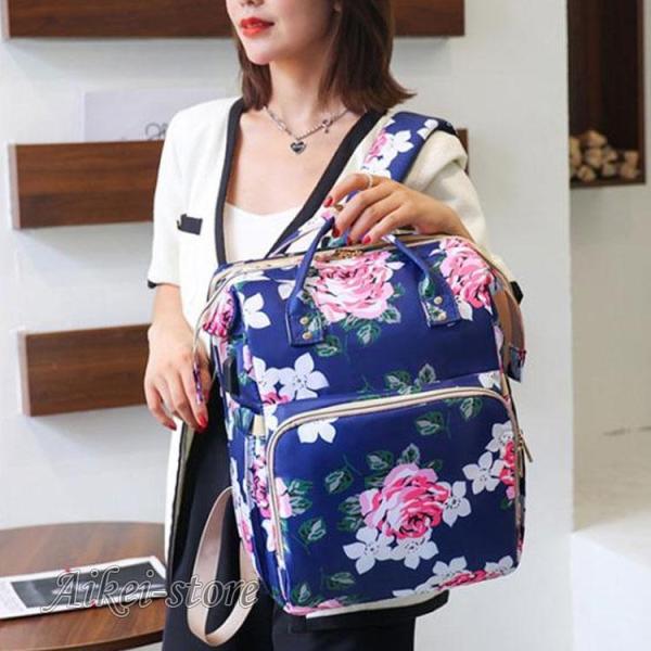 ■品名:マザーズバッグ■素材（外側）: オックスフォード■素材（内側）: ポリエステル■サイズ(約):横28cm、縦40cm、マチ18cm■金具の色：ゴールド■開閉式：ファスナー式■ポケット 内側：メイン収納*1、小物用オープン式 *4■ポ...