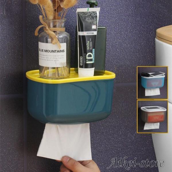 ■品名：トイレットペーパーホルダー■素材：PP■カラー：全3色■サイズ：写真参考人気検索ワード：トイレットペーパーホルダー おしゃれ トイレ用品 トイレ インテリア 棚付き 北欧 シンプル 省スペース 木製 おしゃれ 棚付き 天板 天然木 ...