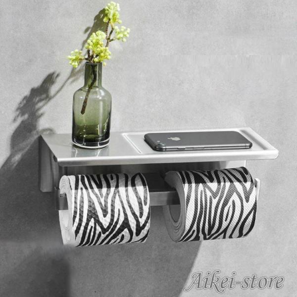 ■品名：トイレットペーパーホルダー■素材：304ステンレス■タイプ：全6タイプ■サイズ：写真参考人気検索ワード：トイレットペーパーホルダー おしゃれ トイレ用品 トイレ インテリア 棚付き 北欧 シンプル 省スペース 木製 おしゃれ 棚付き...