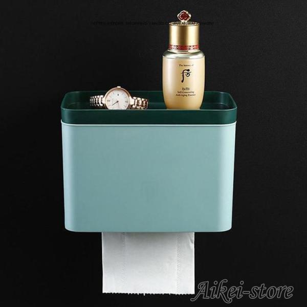 ■品名：トイレットペーパーホルダー■素材：PP■カラー：全2色■サイズ：写真参考人気検索ワード：トイレットペーパーホルダー おしゃれ トイレ用品 トイレ インテリア 棚付き 北欧 シンプル 省スペース 木製 おしゃれ 棚付き 天板 天然木 ...