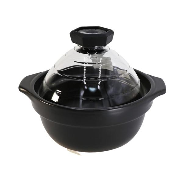 HARIO ハリオ フタがガラスのご飯釜 GNR-200-B-W★必ずご購入前にご確認ください。 製品の故障・初期不良等がございましても当店では受付いたしかねます。 メーカーサポートへ直接お問い合わせをお願い致します。【特徴】・MADE I...