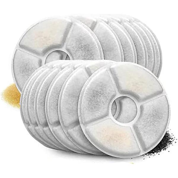 /原材料PP、活性炭、イオン交換樹脂、PE、ポリエステル/セット内容活性炭フィルターx12枚 /商品詳細サイズ　12.7x12.7cm重　量　110g/三重濾過高品質のコットン、イオン交換樹脂と活性炭を採用し、水中の汚物を除去し、硬度を下げ...