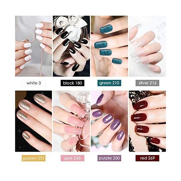 /セット内容ネイルズ粉末8色（10ml/本）：白い、ピンク色、黒い、銀色、金色、赤色、緑色、濃いピンク/特別のネイルパウダー伝統的なネイルに取って代わるもので、爪の保護がより顕著です。ゲルディップ粉末を適用するだれでものための十分な簡単です...