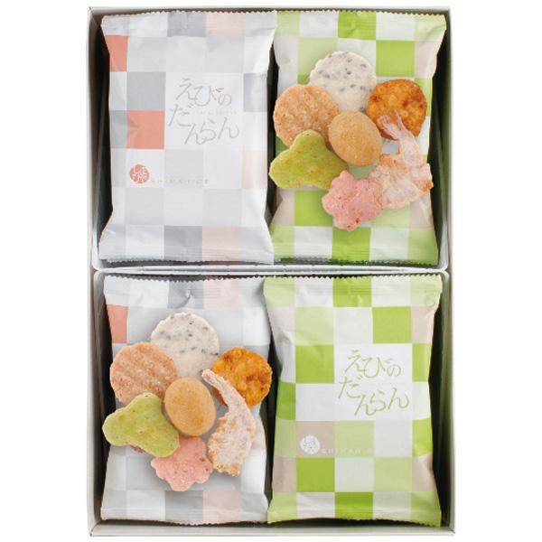 ●商品内容：えびのだんらん(1袋7種入)14袋・賞味期間/製造日より常温約180日・［日本製］・【小麦・いか・えび・ごま・さば・大豆・アーモンド】●サイズ・重量：21.2×30.5×9.8cm・80サイズ・500g