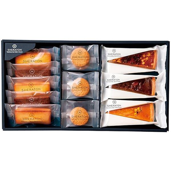 ●マンゴーオレンジタルト1個、ベリータルト1個、チョコとチェリーのタルト1個、フィナンシェ×5（プレーン×3個、ショコラ×2個）、ココナッツクッキー6枚●賞味期間：製造後120日●箱サイズ：210×390×45mm●アレルギー：卵・乳・小麦...