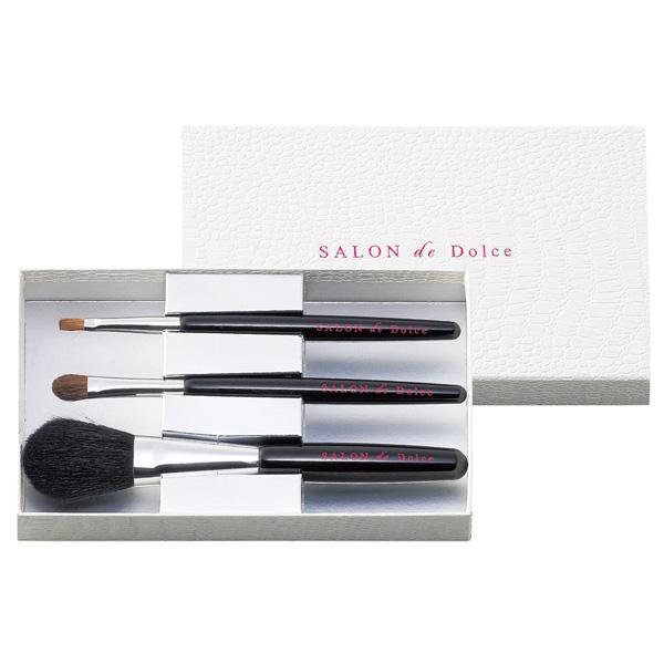 ●材質：フェイスブラシ・シャドウブラシ・リップブラシ：毛(PBT)・アルミ・AS樹脂●セット内容：フェイスブラシ(16cm)・シャドウブラシ(15cm)・リップブラシ(14.7cm)×各1●日本製●原産国：日本●箱サイズ：約10.1×16....