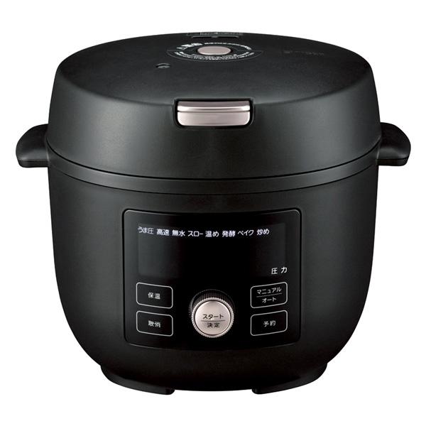 ●商品サイズ：27.4×28.1×22.6cm●容量：2.2L(満水容量)、1.2L(うま圧/高速容量)、1.4L(その他調理容量)●材質：本体：ポリプロピレン、内ふた：ステンレス、内なべ：アルミ★コードの長さ：1.1m　★消費電力：650...
