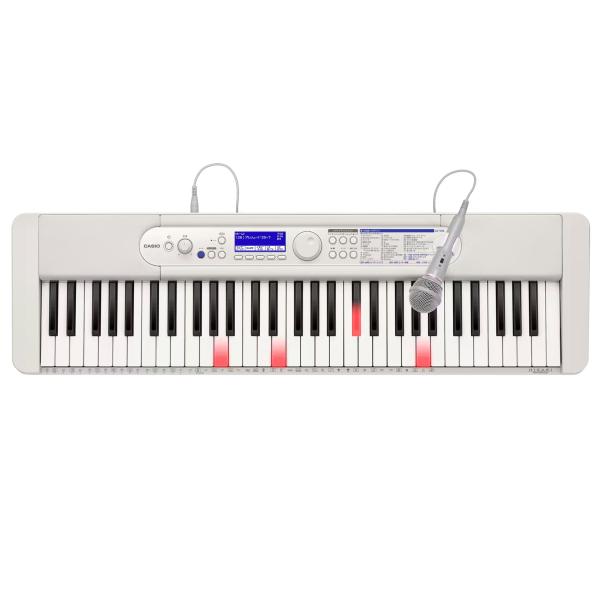 CASIO LK-540WE (ホワイト) Casiotone カシオ 光ナビゲーションキーボード 61鍵盤 マイク付き