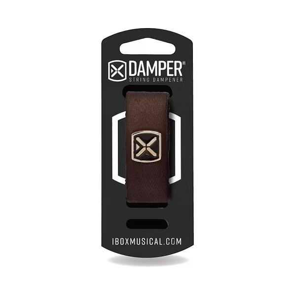 IBOX DTSM18 ポリエステル/BROWN [SMALL-6弦エレキギター/アコースティックギター/4弦ベース/ウクレレ用] ストリングダンパー ミューター フレットラップ