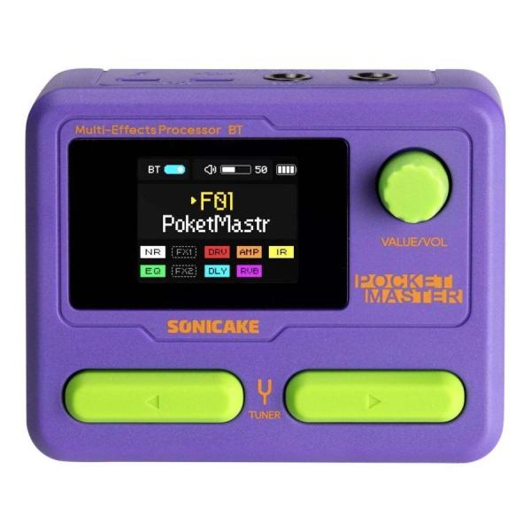 SONICAKE QME-10PP パープル Pocket Master  マルチエフェクター ソニケーキ ポケットマスター