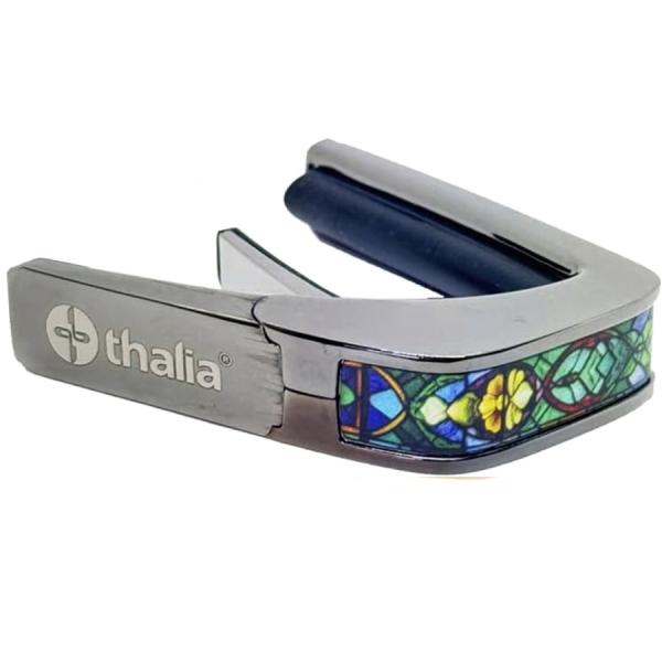 Thalia Capos CATHEDRAL GLASS/Black Chrome [BC-CATHEDRAL GLASS] タリア カポ DELUXEシリーズ ギター用 カポタスト