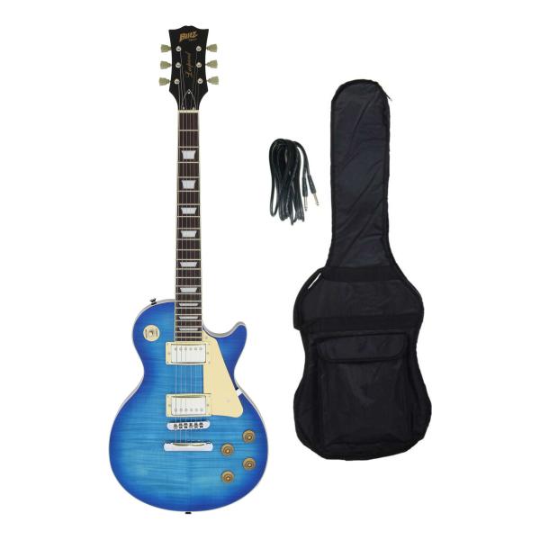 ※画像は撮影用商品のため、お届けの際の商品とは異なります。★セット内容★　ギター本体:BLITZ BLP-450　ソフトケース:付属品　3mシールド:付属品　//　ワンランク上のクオリティを求めるエントリーユーザに最適。セットネック仕様・ブ...
