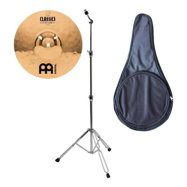 ★セット内容★　10インチ スプラッシュシンバル:MEINL CC10S-B　シンバルスタンド:KC CS-01　キャリングバッグ:TD-2BAG　//　10インチスプラッシュシンバル、シンバルスタンド、キャリングバッグをセットにしました。...