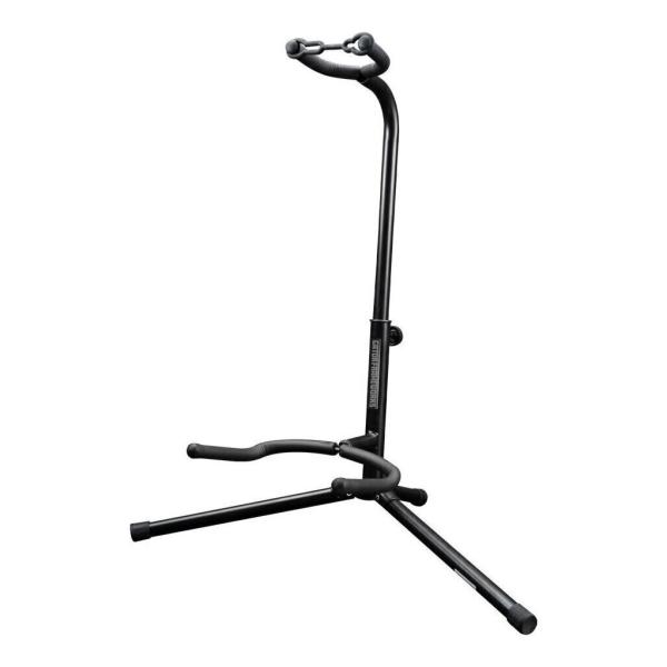 こちらの商品はお取り寄せとなります。3日〜1週間ほどでお届け可能です。メーカー品切の際はお時間を頂きます。頑丈なメタルチューブ構造を採用したギタースタンドです。エレキギター/アコースティックギターの両方に対応し、パッド付きのネック/ボディク...
