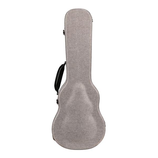 こちらの商品はお取り寄せとなります。3日〜1週間ほどでお届け可能です。メーカー品切の際はお時間を頂きます。※画像は撮影用商品のため、お届けの際の商品とは異なります。グレーとブラックを基調としたウクレレ用のアーチトップハードケースです。アーチ...