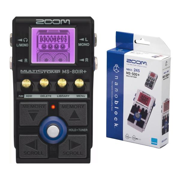 ★セット内容★　本体:ZOOM MS-80IR+　nanoblock NB-MS-50G+　//　いつでもどこでも、極上のアンプサウンド23種類のギターアンプを、ストンプボックス1台に本格的な23種類のギターアンプ/キャビネットモデルを、1...