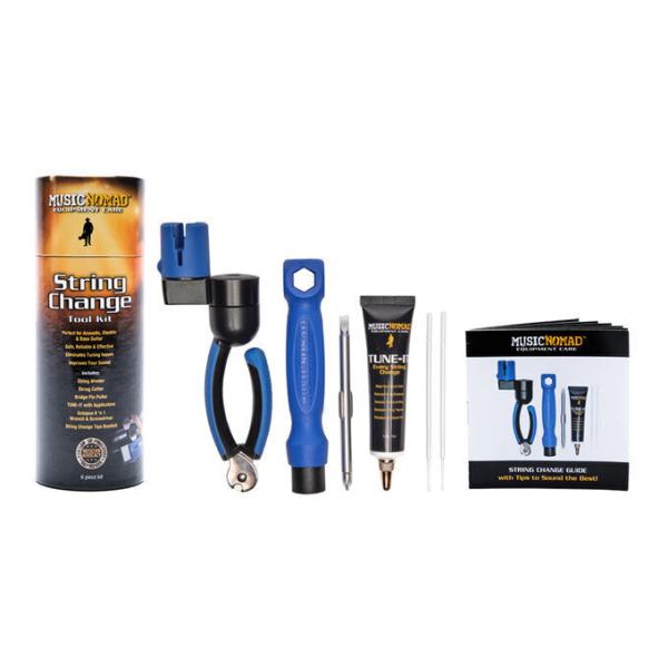 こちらの商品はお取り寄せとなります。3日〜1週間ほどでお届け可能です。メーカー品切の際はお時間を頂きます。アコースティックギター、エレクトリックギター、ベースの弦交換が、より簡単に、より効果的になるMusicNomadの工具、リキッドの6点...