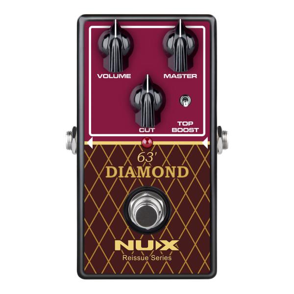 63’Diamondペダルは、VOX AC-30にインスパイアされたモデル。VolumeノブとMasterノブはロックンロールの黄金時代へと誘い、Top BoostトグルスイッチはACシリーズの特徴でもある高音域がブーストされたサウンドを再...