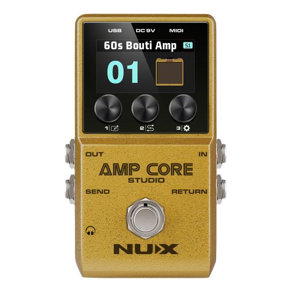Amp Core Studio-Amp Modeler＆IR Pedal-26の伝説的なアンプモデルをリアルなサウンドとフィーリングで再現するアンプモデラー。キャビネットIR、ノイズゲート、イコライザー、センド/リターン、ヘッドフォンジャッ...