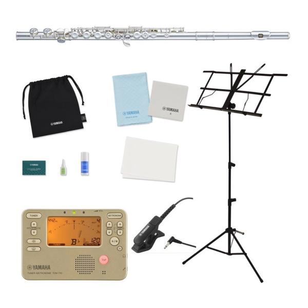 ★セット内容★　本体:Pearl PF-525E　お手入れセット:YAMAHA KOSFL6・キイオイルライト(8ml),シルバーポリシングシート(2枚),ポリシングクロスDXS(1枚),フルートインナークロス(1枚),クリーニングペーパー...