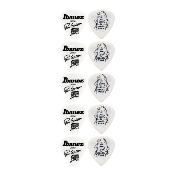 10枚セット Ibanez 1000PG-WH 1.0mm ショート ティアドロップ セルロース Paul Gilbert ポール ギルバート シグネチャー ピック
