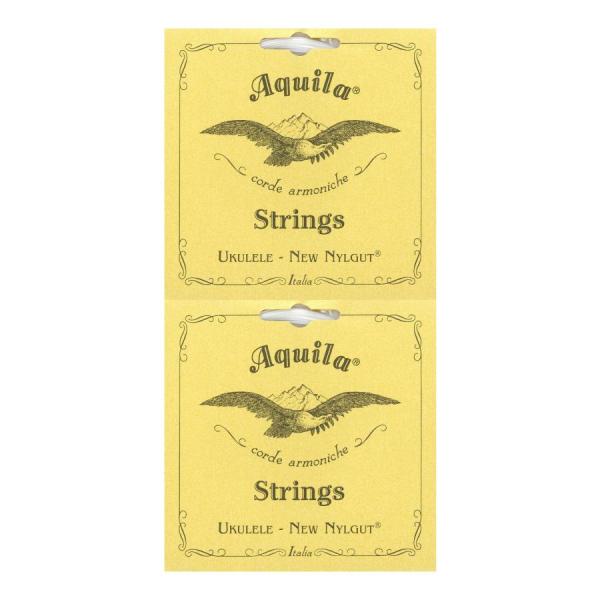 Aquila AQ-SR(4U)×2セット Nylgut ウクレレ弦 ソプラノ用 アクイーラ High-Gセット ナイルガット