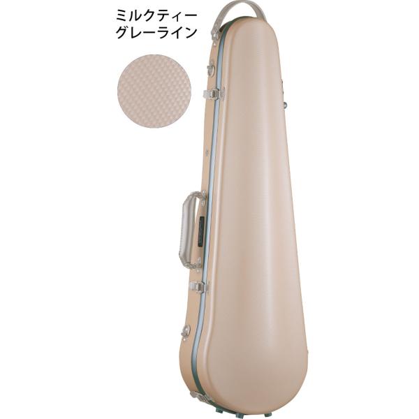 Carbon Mac CFV-2 MLT GL (ミルクティー　グレーライン) バイオリン ケース カーボンマック スリム 4/4用 リュック可