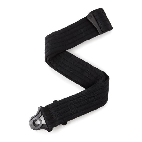 D’Addario 50BAL01 BLACK クッション入り PADDED Auto Lock Guitar Strap オート・ロック・ストラップ ダダリオ