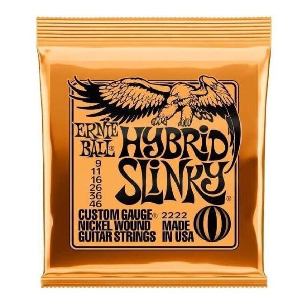 [エレキ弦×1セット] ERNIE BALL 2222 ×1 HYBRID SLINKY[09-46] アーニーボール 定番エレキギター弦 レギュラースリンキー